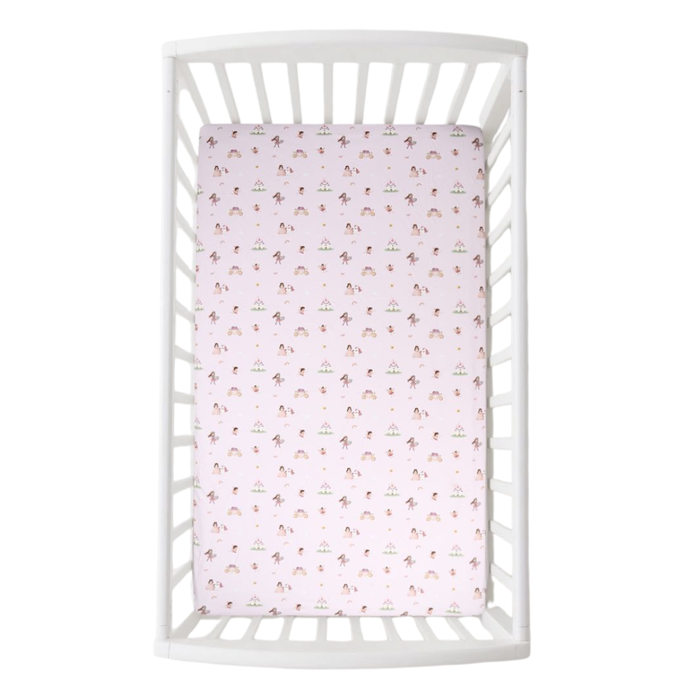 [TENCEL COLLECTION] WATERPROOF COT SHEET - WHIMSICAL PRINCESS | Hello ...